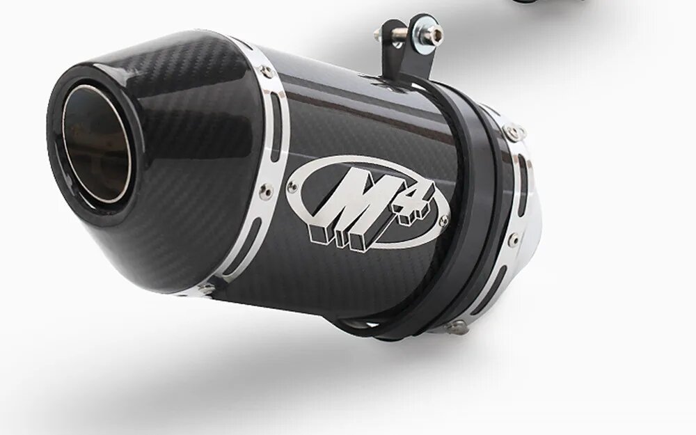 Выхлопной глушитель из углеродного волокна M4 для мотоцикла DUKE 390 1290 Yamaha R1 MT07 MT-09 R6 R3 K6 K7 K9 K10 K11