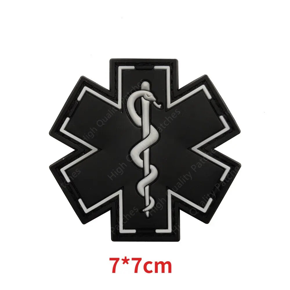3D медицинские нашивки из ПВХ Paramed Medic Черный, P00224-4 pvc-6