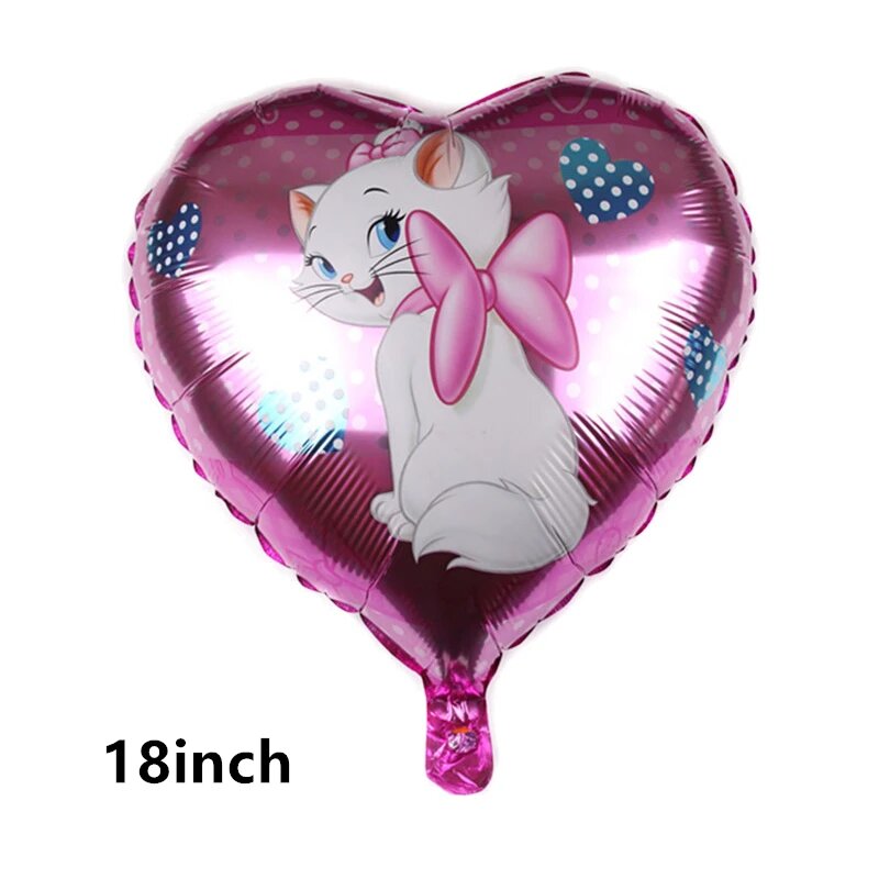 Фольгированные шары с котом Мари HEROCROSS Розовый, 1pc