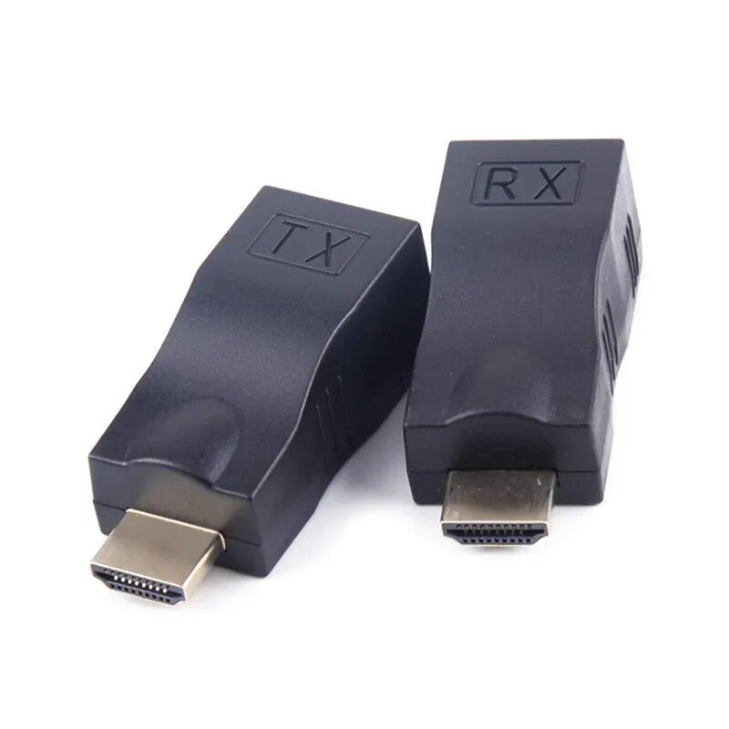 4K HD HDMI-совместимый удлинитель RJ45 удлинитель сети LAN приемник передатчика TX RX Cat5e CAT6 кабель Ethernet 30 м