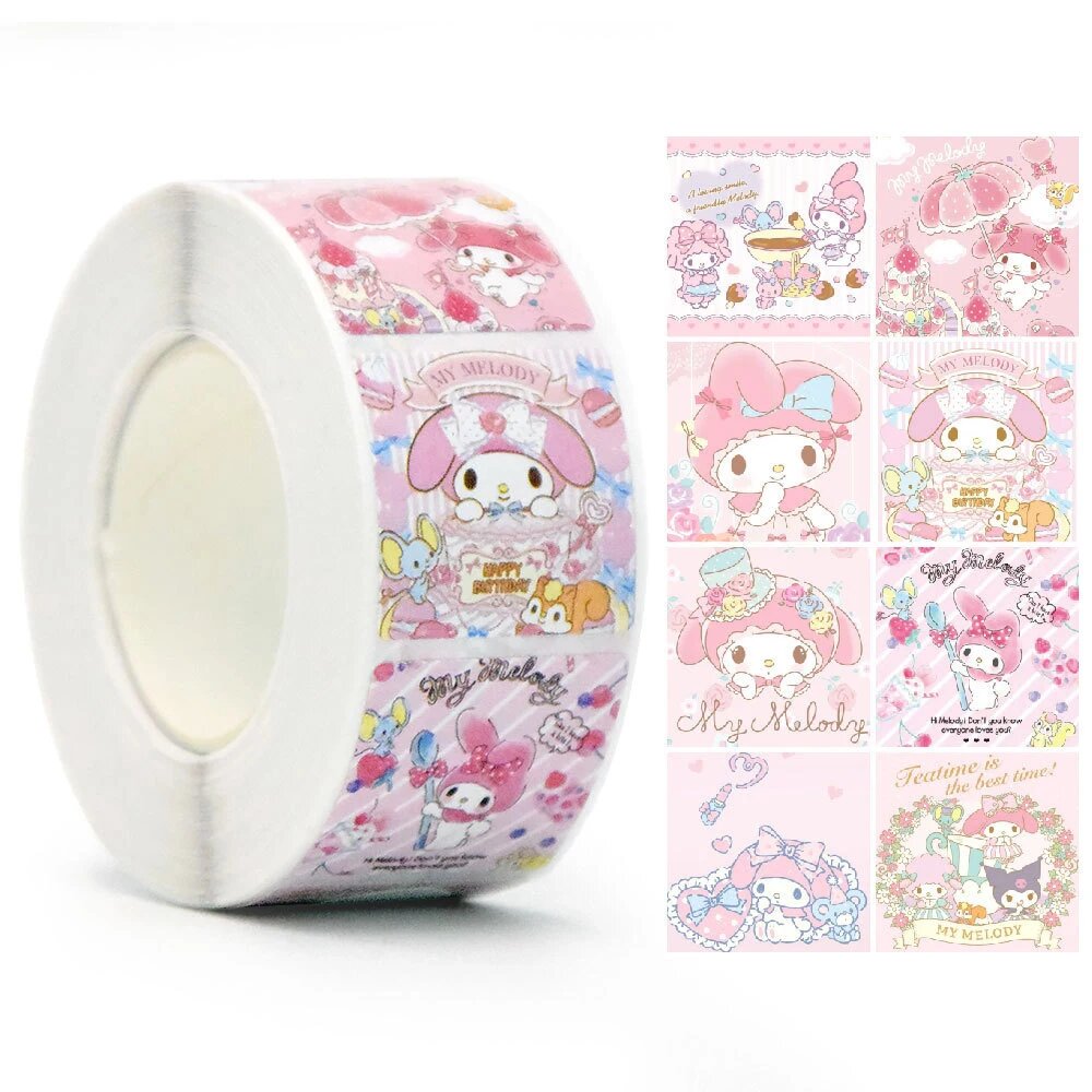 Набор наклеек Miniso Sanrio Kuromi My Melody Hello Kitty