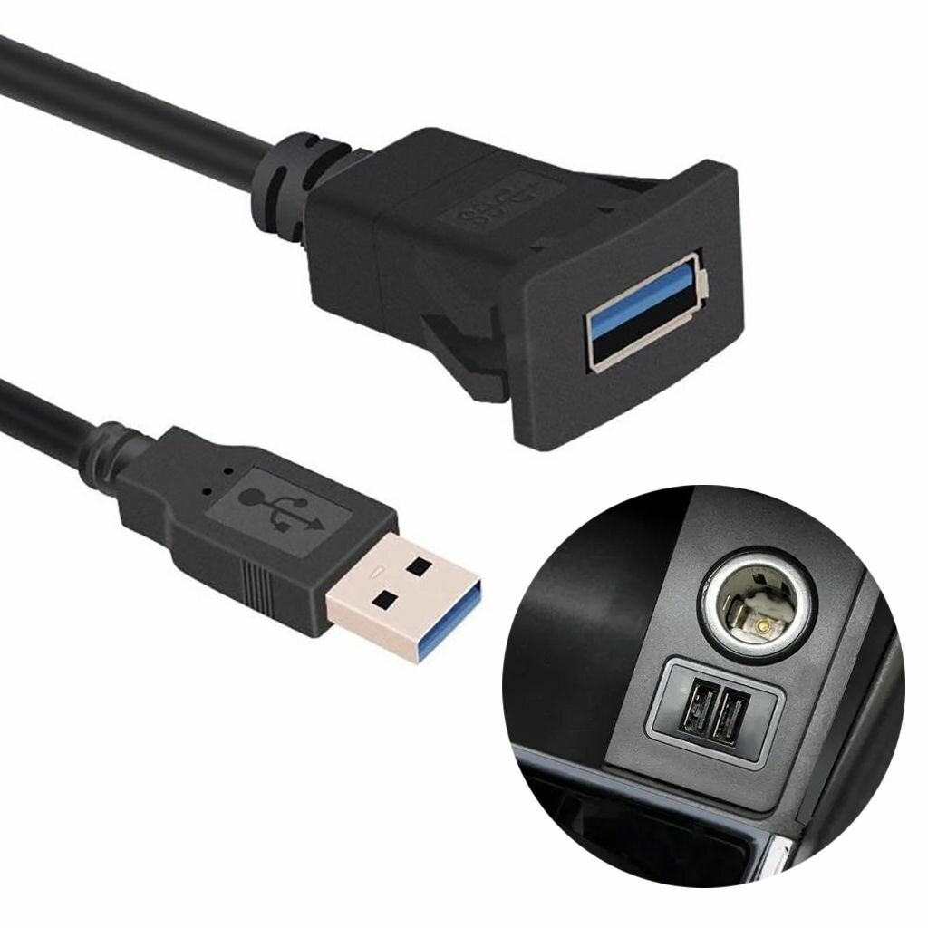 USB3.0 водонепроницаемый кабель аудио удлинитель приборной панели автомобиля