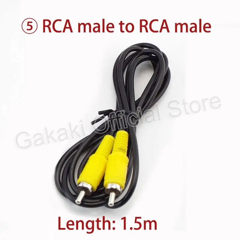 RCA кабель male to male, 1.5м, черный