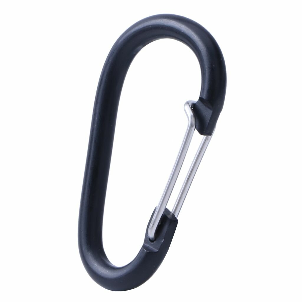 Аксессуары для скалолазания, Алюминиевый проволочный зажим яйцевидной формы №6 - черный, 10 штук