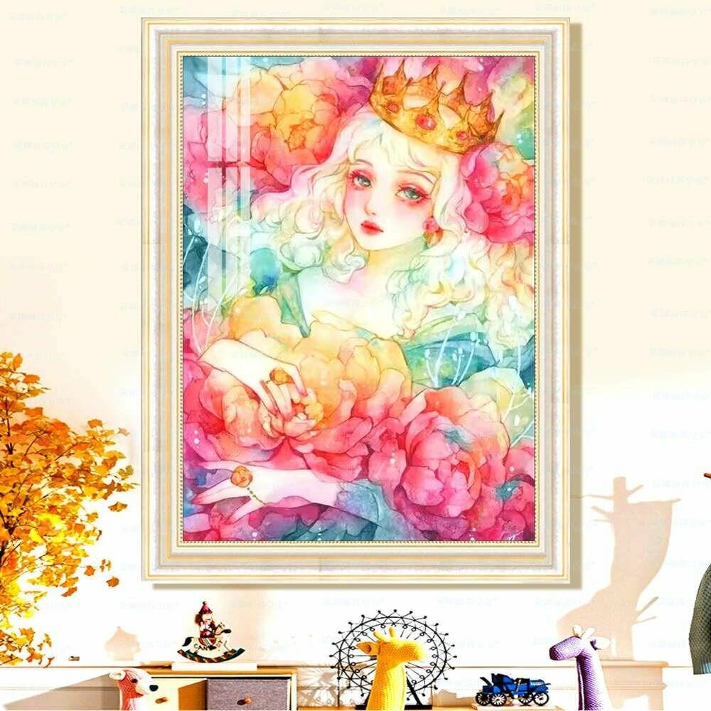 Набор для вышивания крестом, вышивка крестиком Королева цветов, 11CT 61x87cm, полная зашивка (без подрамника, без рамки)