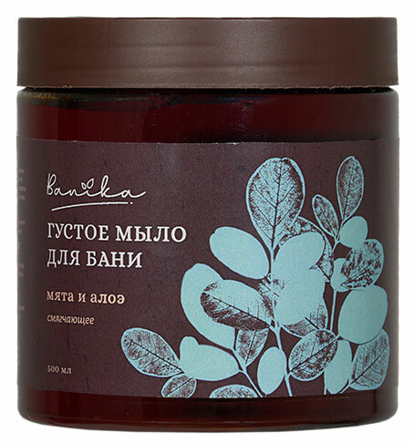 Мыло густое для бани Banika Мята и алоэ, 500 мл