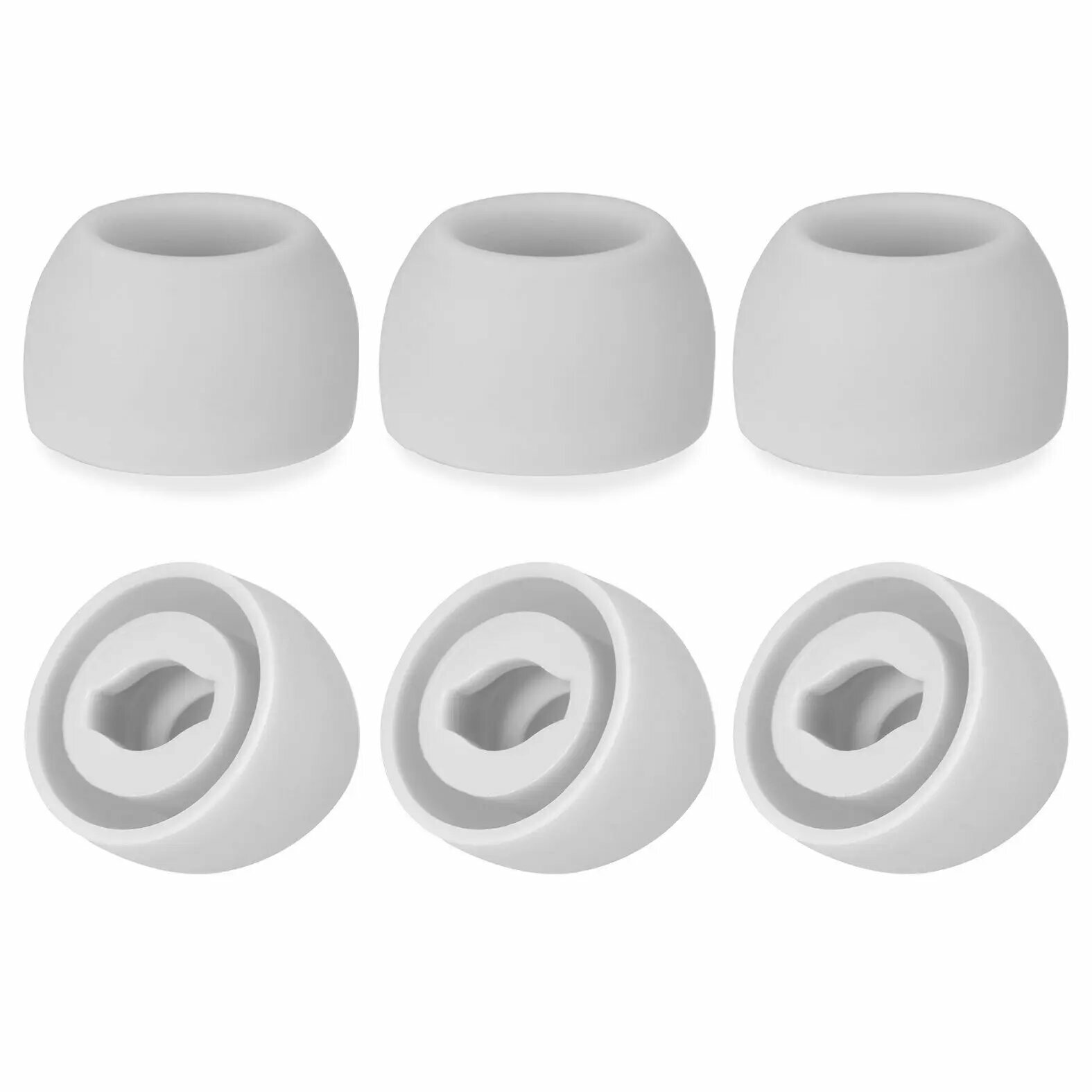Силиконовые амбушюры белые для Samsung Galaxy Buds Pro, 6 шт.