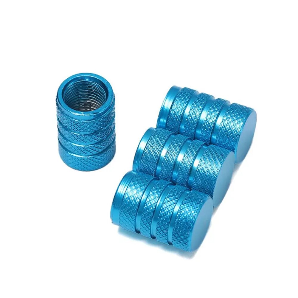 Алюминиевые колпачки для клапанов Presta 4 шт. Синий, sky blue