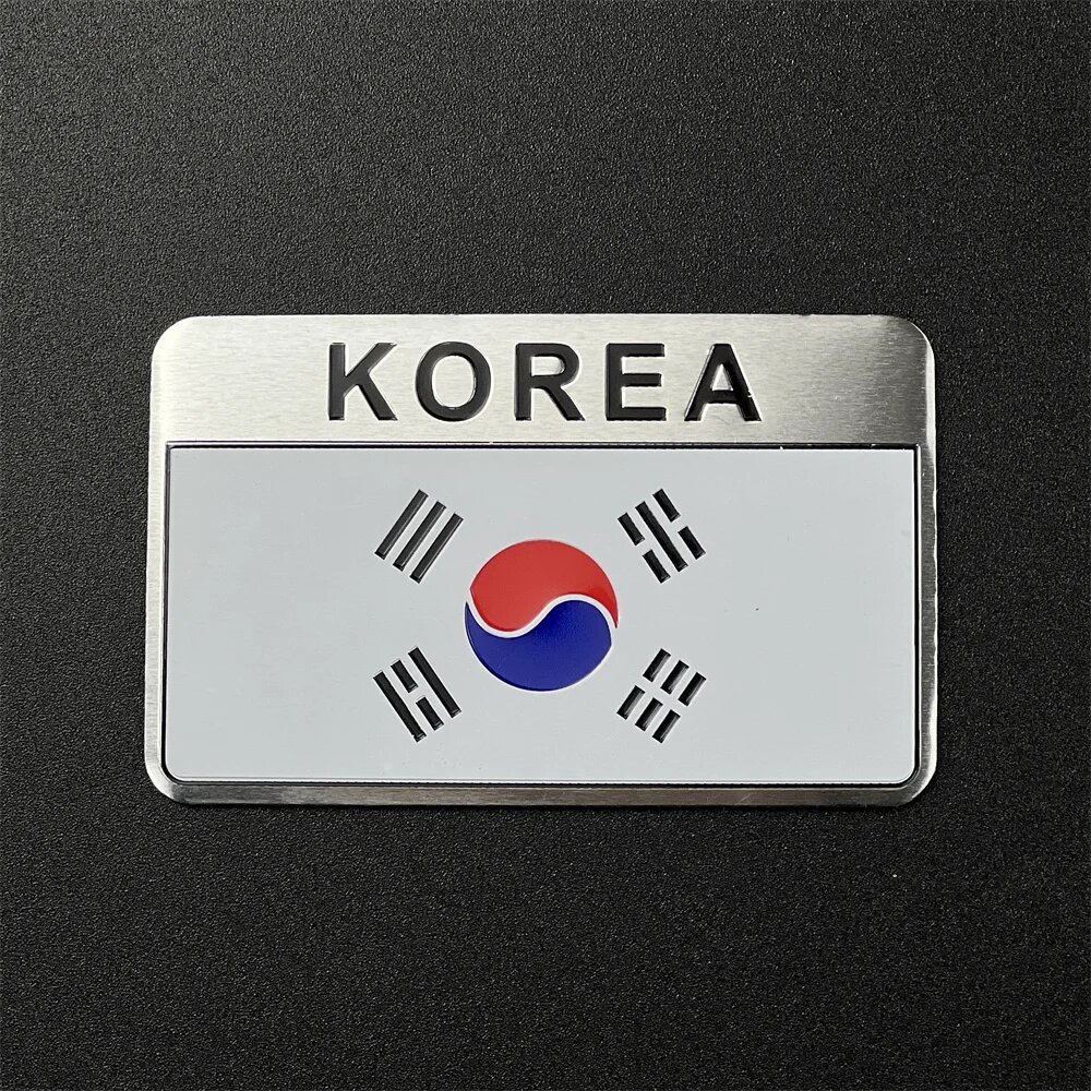 Наклейка на автомобиль с национальным флагом для SsangYong Tivoli Actyon Туризм Rodius Korea 80x50mm