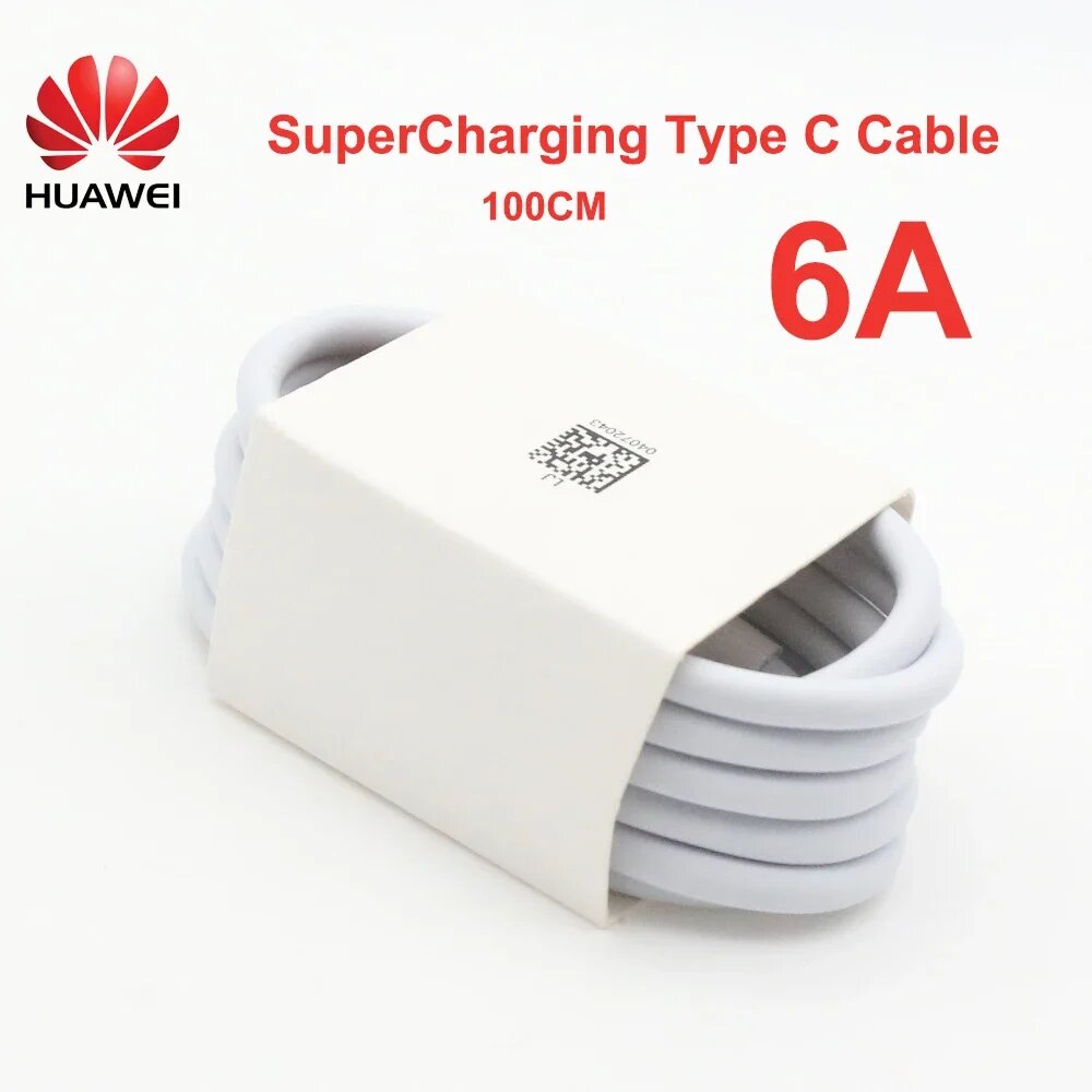 Зарядный кабель Huawei 6A Mate 50, USB Type C для Nova 7 Mate 20 30 40 60 P30 P40 P50 P60 Pro Honor 30S, оригинал 100CM