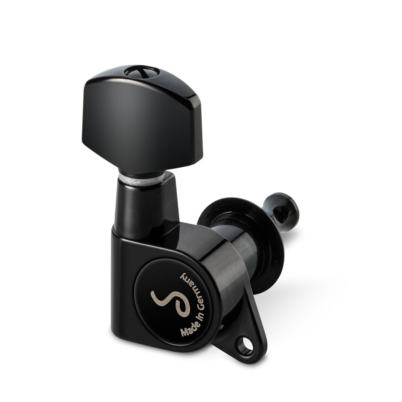 Колок одиночный SCHALLER 10020471.01.36 M6 135, реверсный, черный