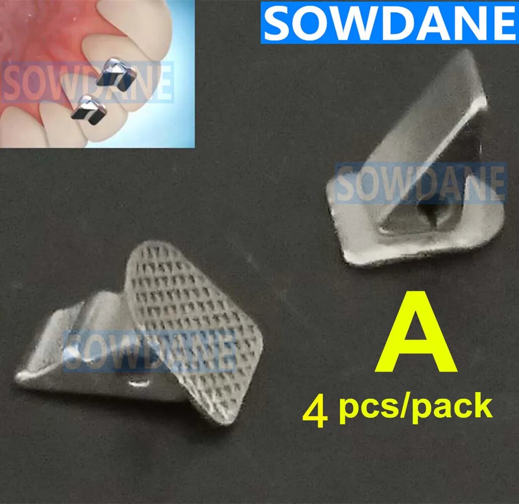 Ортодонтическая кнопка для коррекции языка, металлическая, 4 шт. 1 bag 4 pcs