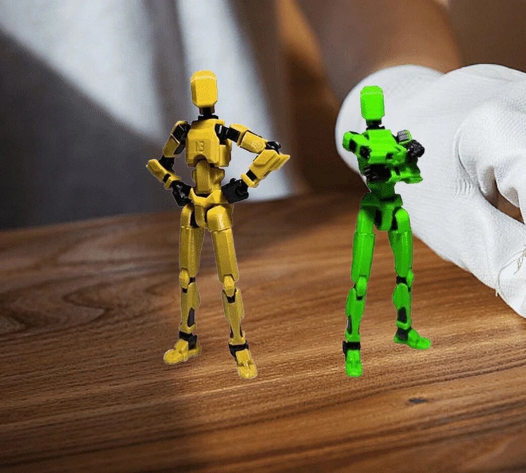 1 шт. Фигурка Titan 13, фигурка робота T13, игрушки Stikbot с аксессуарами, 3D-печатные фигурки, многосочлененные подвиж