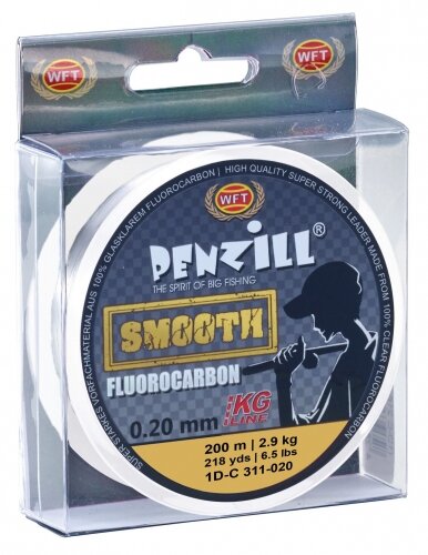 Леска монофильная WFT Penzill FLUOROCARBON Smooth 200/020
