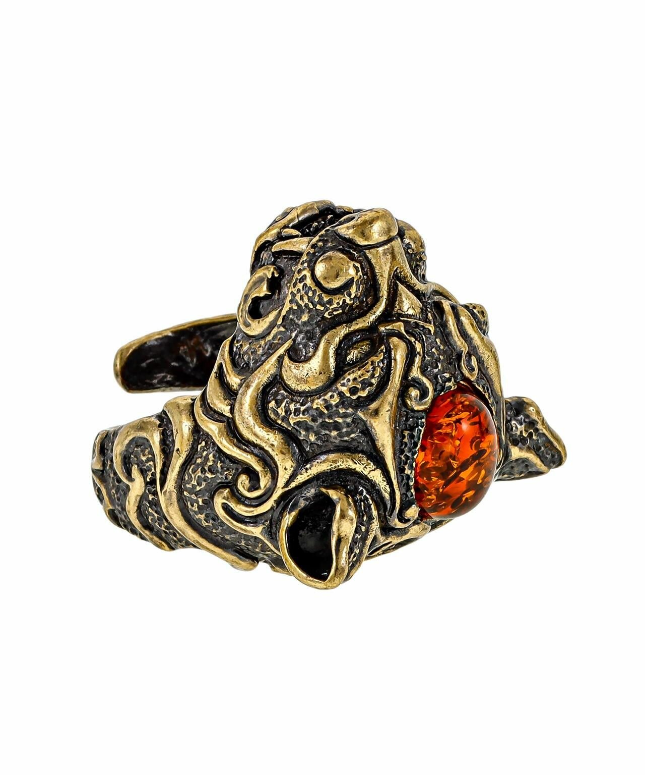 Кольцо, янтарь