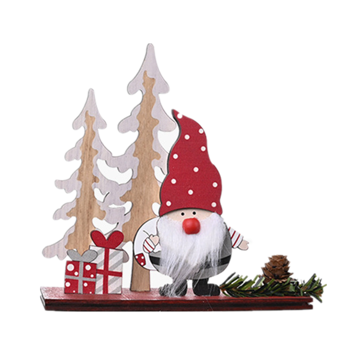 Рождественские поделки своими руками: деревянные украшения в виде санта-клауса для дома, настольные подарки, поделки