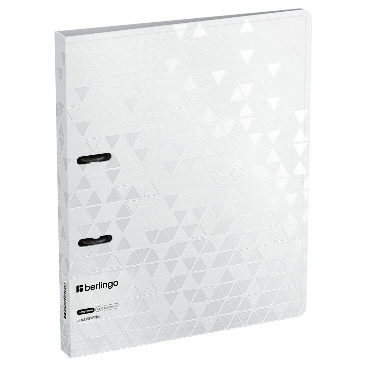 Папка на 2-х кольцах Berlingo DoubleWhite (А4, 24мм, 1000мкм, белая, D-кольца, с внутр. карманом) (RB4_2D397)