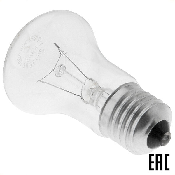 Лампа (грибок) накаливания прозрачная 40Вт ЛОН М50 230-40 Е27 кэлз (23 шт. в комплекте)