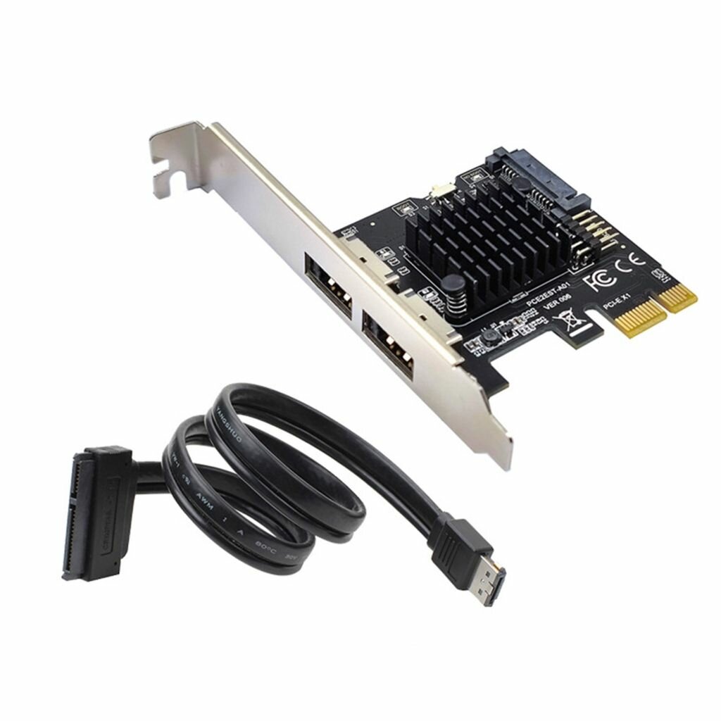 (1шт) pci e для питания USB-карты-адаптера eSATA Кабель PESATA