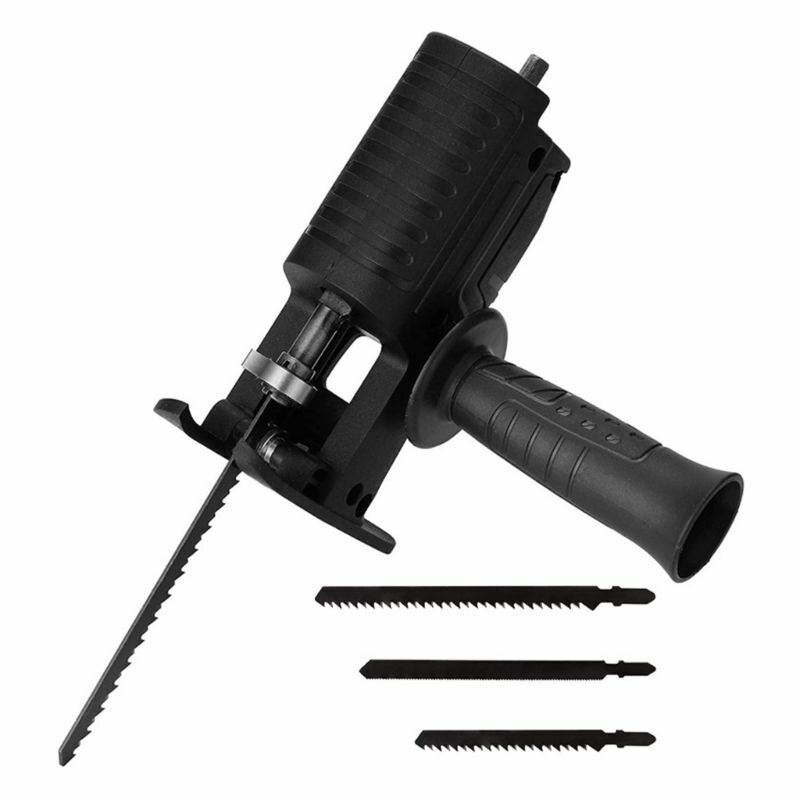 Комплект адаптеров для сабельной пилы, преобразователи электрической дрели, модифицированный инструмент с 3 лезвиями, резак по дереву и металлу, электроинструменты