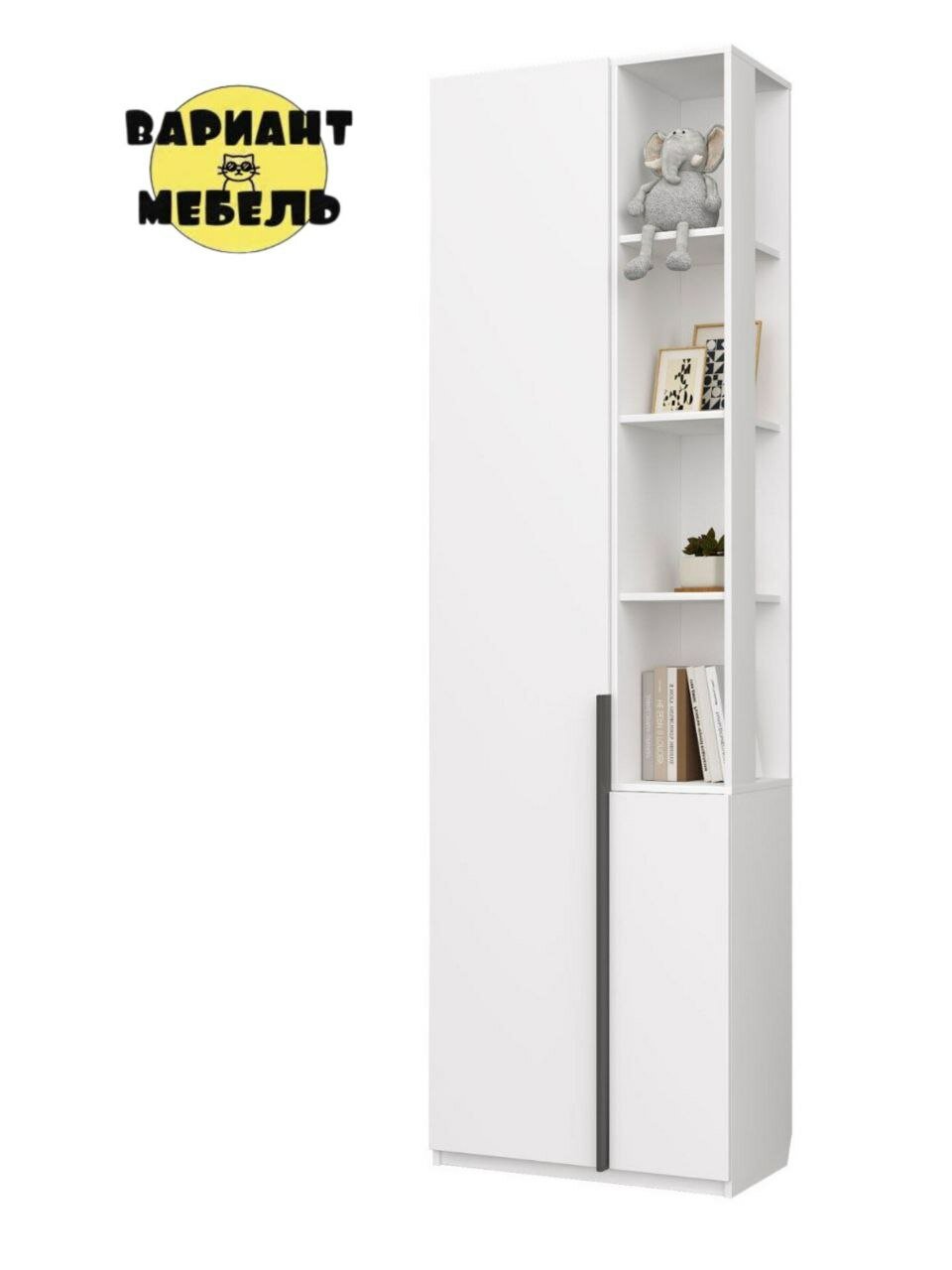 Шкаф-пенал CHARLY 5.2 левосторонний Белый