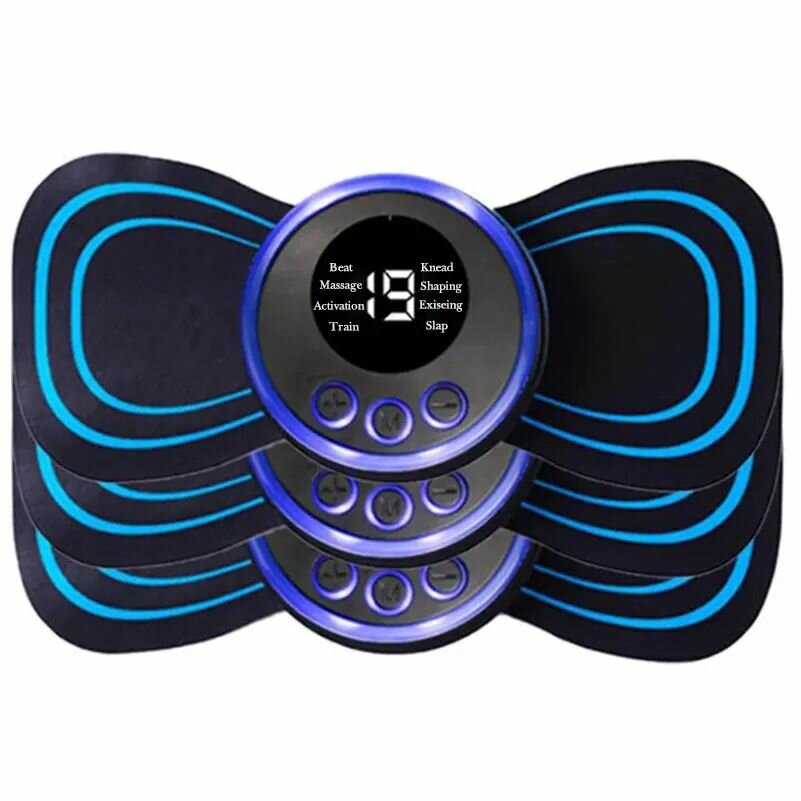 Мини портативный электрический массажер для шеи, релаксационный аппарат, стимулятор шейного отдела, обезболивающий инструмент для релаксации шеи, спины и здоровья