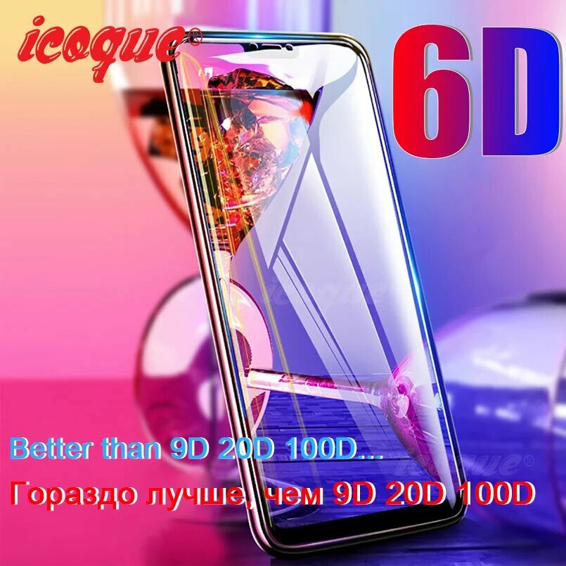 6D закаленное стекло для OPPO Realme 10 5G 9 Pro Plus 8 7 6 5 Realmi X2 C20 C21 C25 C11 C12 C17 C15 6i 8i 9i 9H Reno 3 2 7z 4 Se Защита экрана