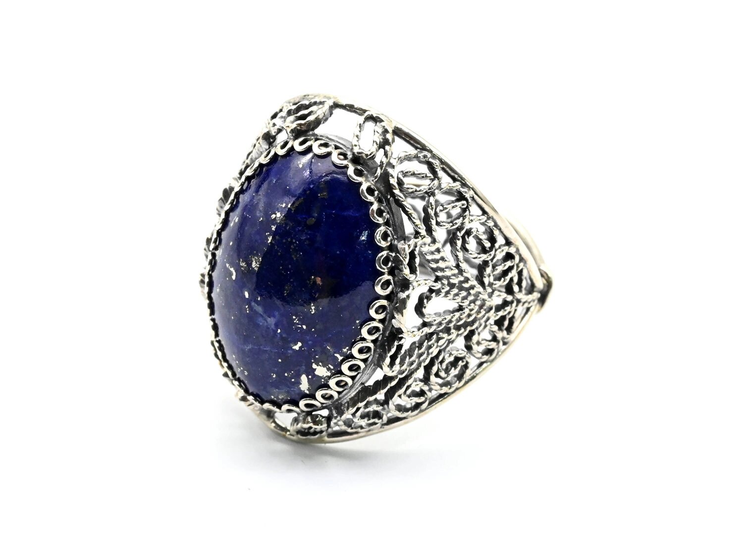 Кольцо, лазурит