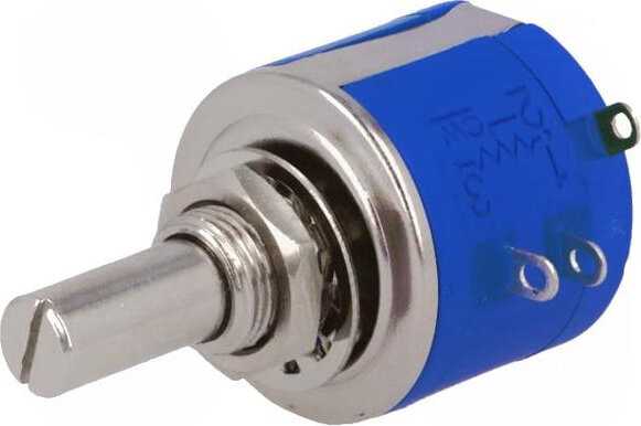 Потенциометр SR Passives POT2218M-1K Потенциометр: осевой многооборотный 1кОм 2Вт 5П 6,35мм 1шт