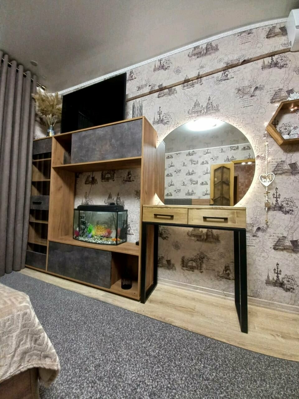 Консоль "EasyLOFT" в стиле лофт, для дома и дачи, в прихожую и гостиную, 90х35х80 см.