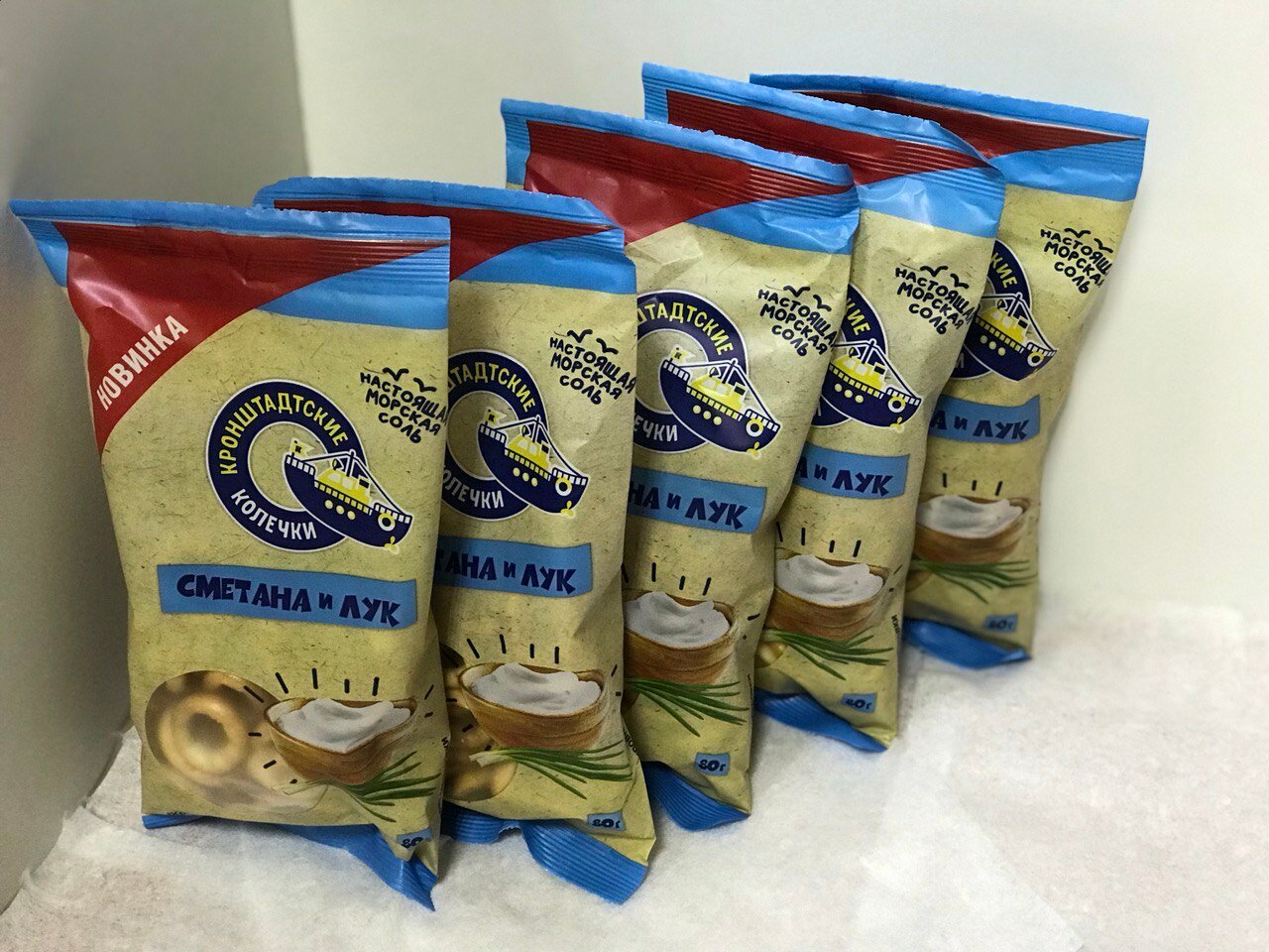 Сушки Кронштадтские колечки со вкусом сметаны и лука