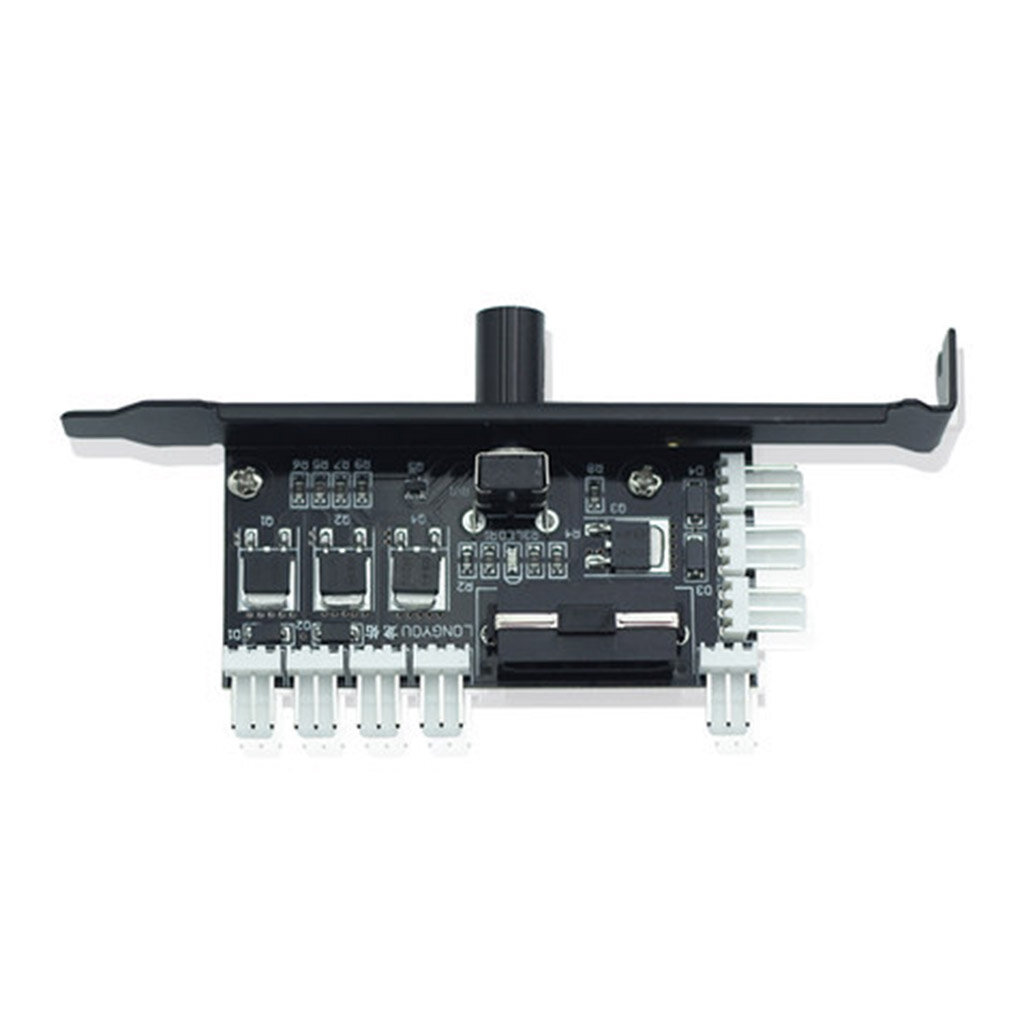 4-контактный компьютер PCI Cooling Fan Speed Controller PC для контроля температуры корпусных вентиляторов - 4-контактный блок питания SATA/Molex