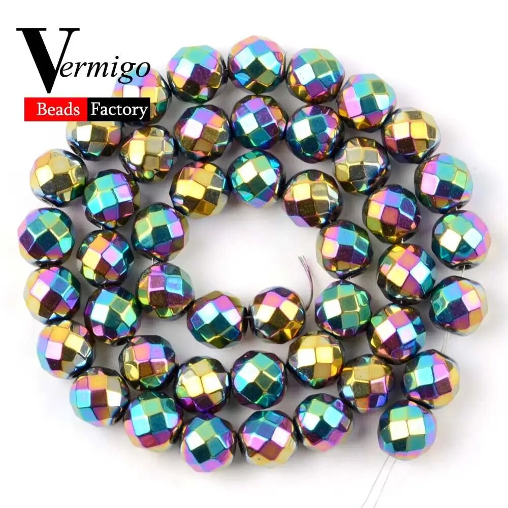 Бусины Vermigo, 3 мм, многоцветное покрытие, 120 шт