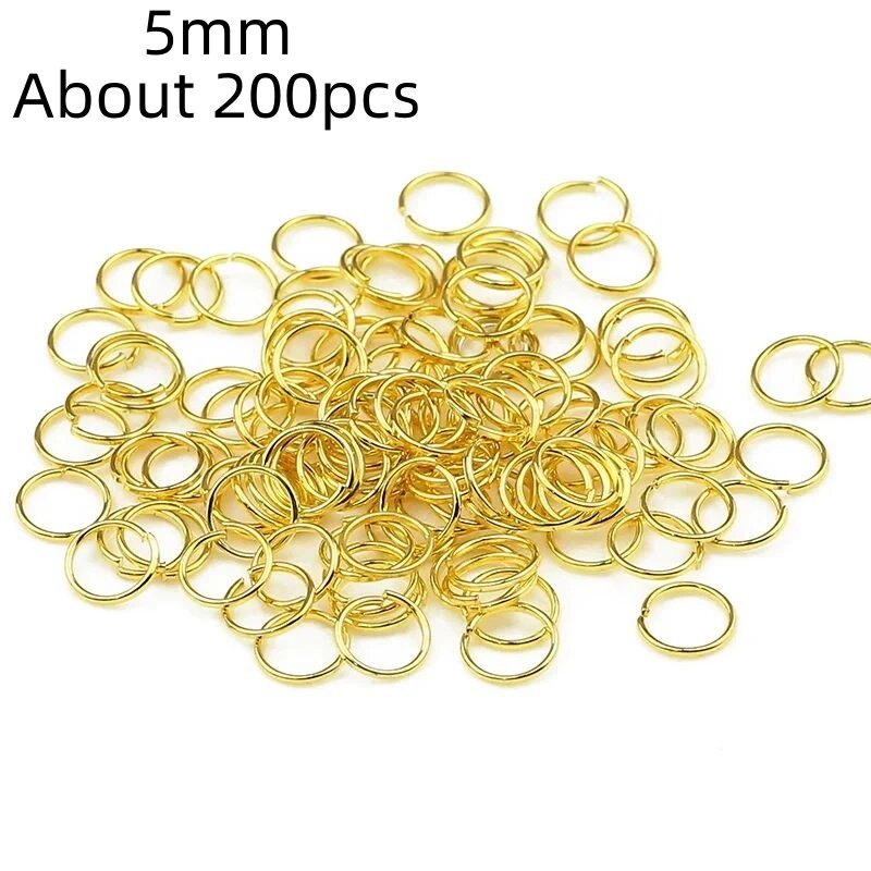 Набор для изготовления сережек из металла 100/300 шт Gold 200pcs