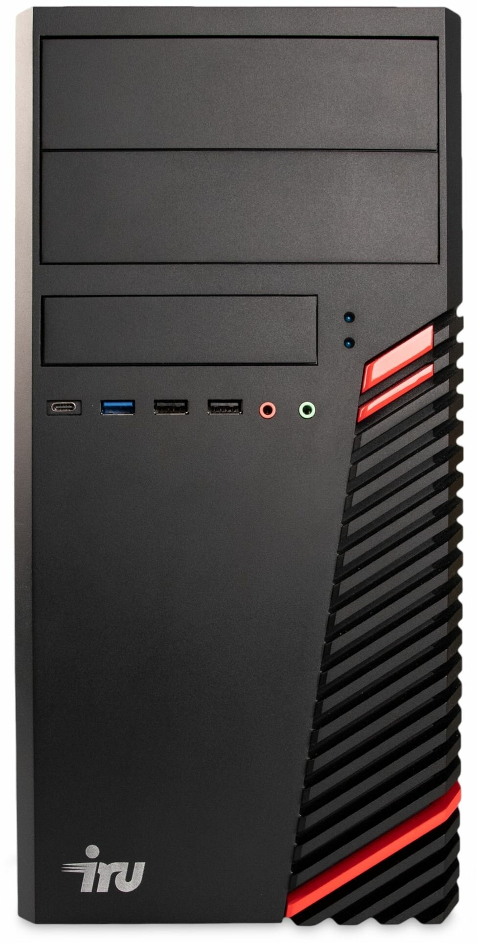 Компьютер iRU Planio 310H6SM Tower Intel Core i3 12100F, DDR4 8ГБ, 256ГБ SSD, NVIDIA GeForce GT610 - 2 ГБ, без операционной системы, черный 2162845