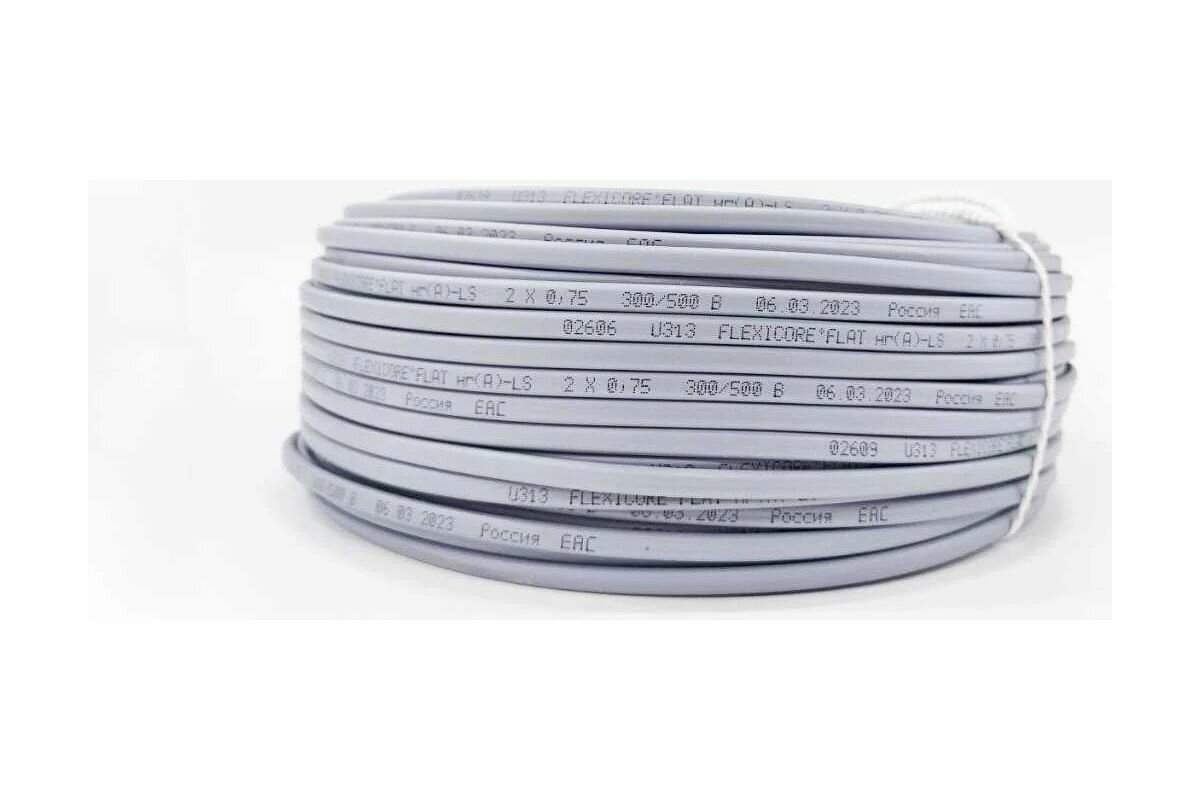 Кабель LAPP FLEXICORE FLAT RU нг(А)-LS 2x0,75 50м 3120000160