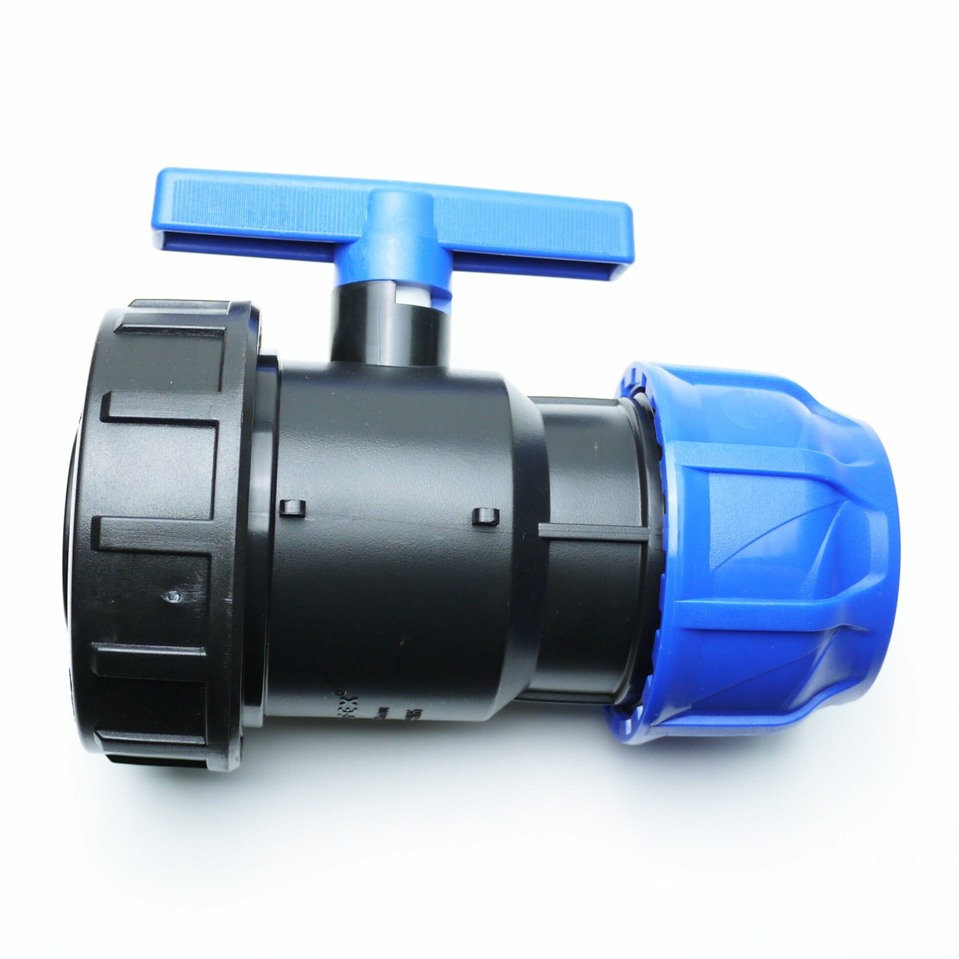 Кран шаровый ПНД 63 - 1 1/2" цанга / внутренняя резьба