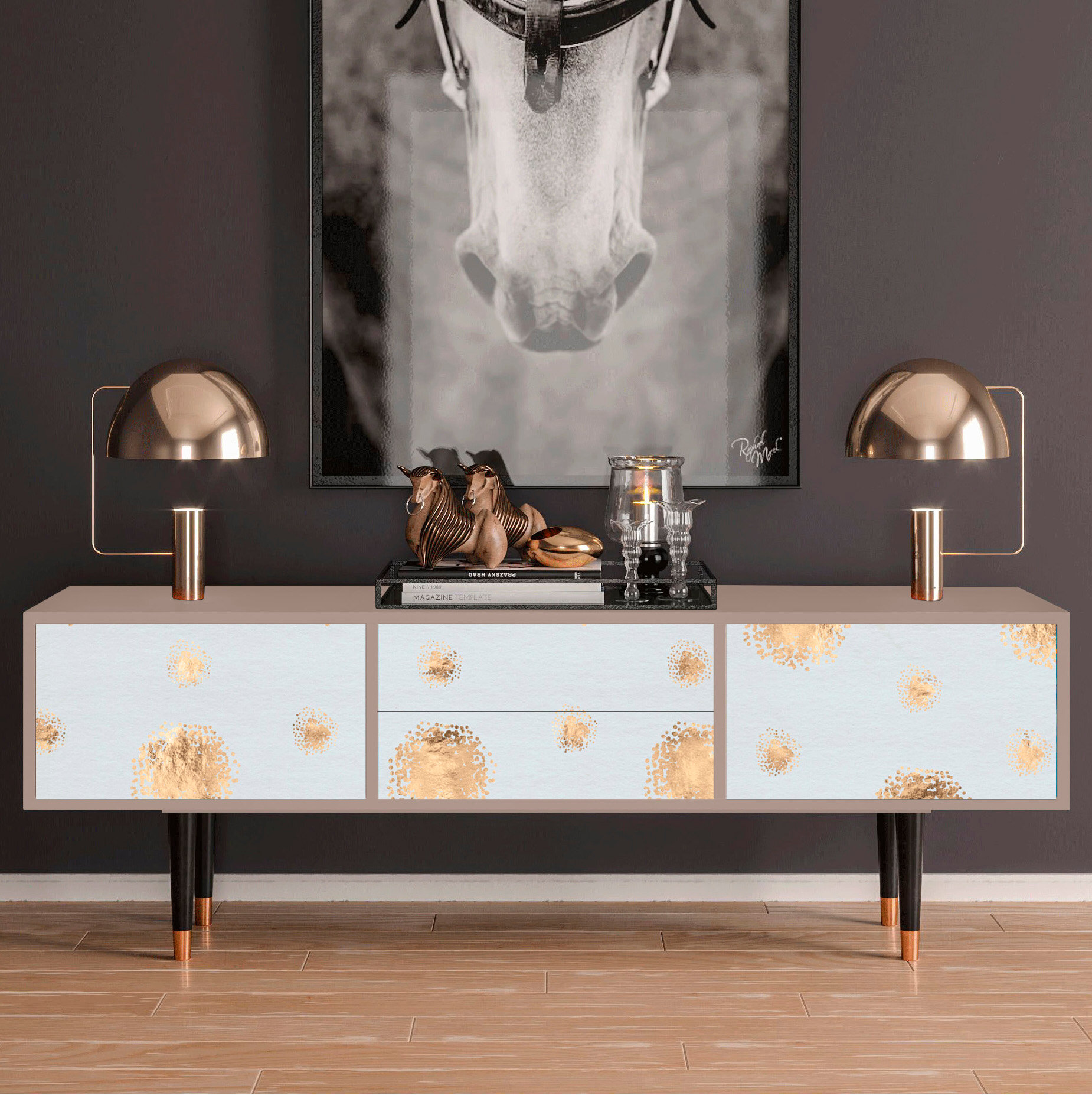 ТВ-Тумба - STORYZ - T4 Sky Latte, Размер - 170 x 59 x 48 см, Цвет корпуса - , Бежевый