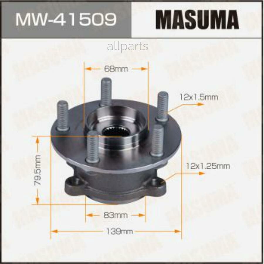 MASUMA MW-41509 Ступичный узел (with ABS)