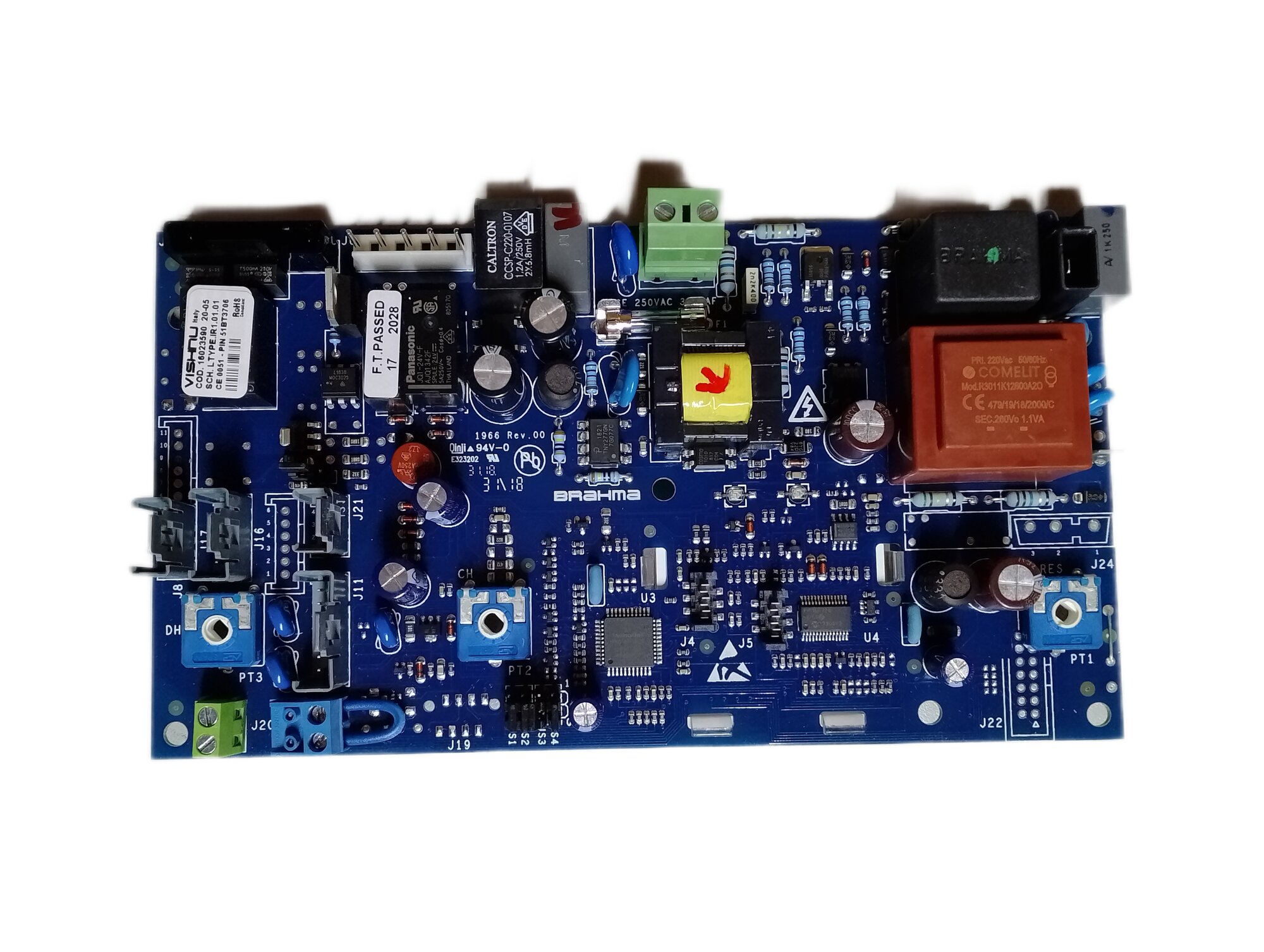 Электронная плата управления WertRus для котлов TOP 36FF и TOP 42FF