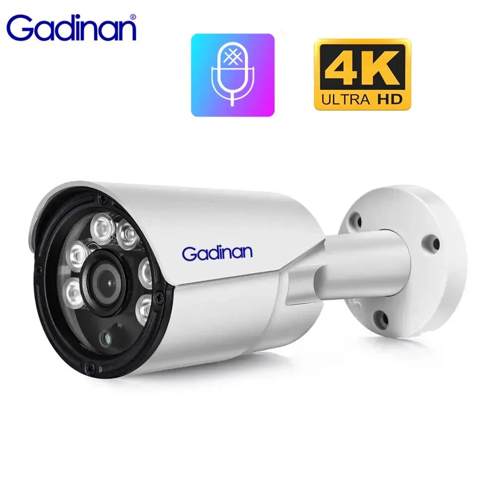 Gadinan GDN-B620W8MA IP-камера видеонаблюдения 4K 3.6mm, 48V POE 8MP