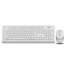 Клавиатура + мышь A4Tech Fstyler FG1010S клав: белый/серый мышь: белый/серый USB беспроводная Multimed