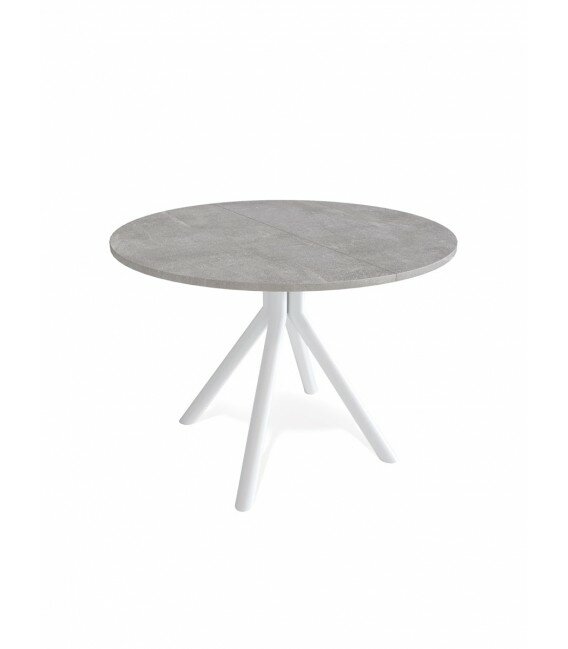 Стол KENNER AR1000 белый/мрамор светло-серый