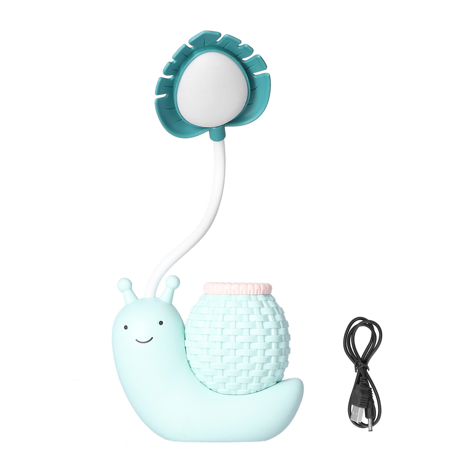 Светодиодная настольная лампа с держателем ручки с несколькими функциями USB Зарядка милый стол для студентов Kidsblue
