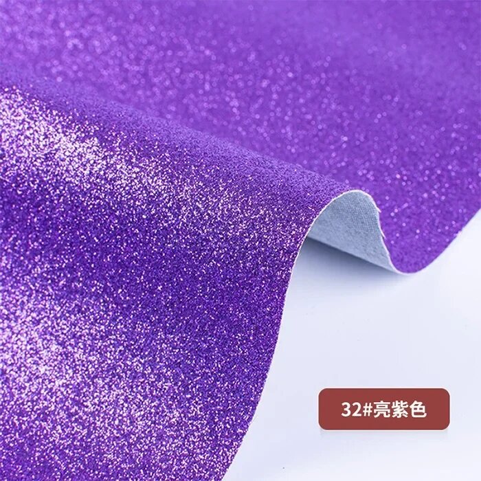 Блестящая искусственная кожа PU ткань 1,38 м шириной Сиреневый, 33 bright purple