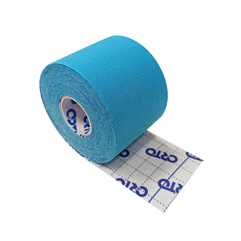 Кинезиотейп из хлопка "Классический" 5см*5м, хлопок, голубой