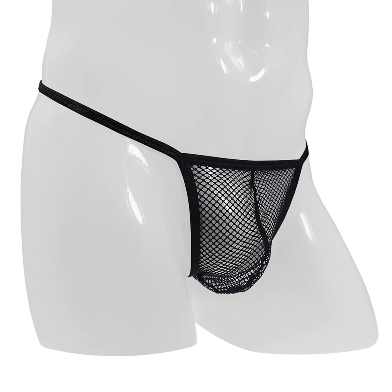 Мужские стринги в сетку