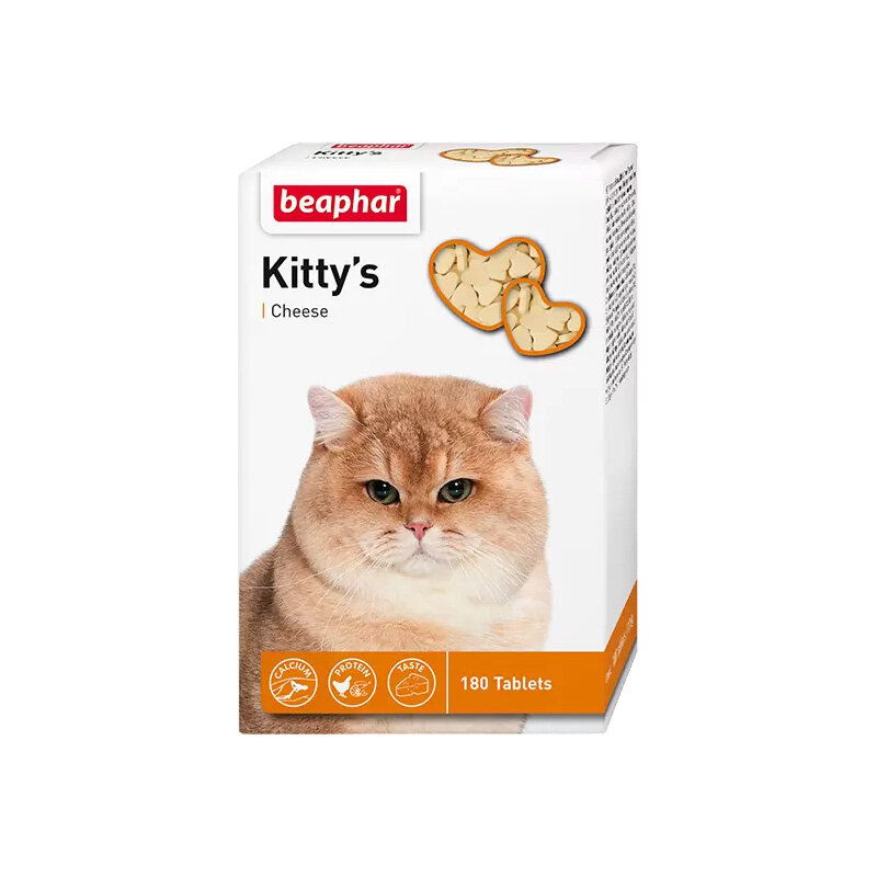 Витаминный комплекс для кошек Beaphar Kitty's, с сыром 180 таб