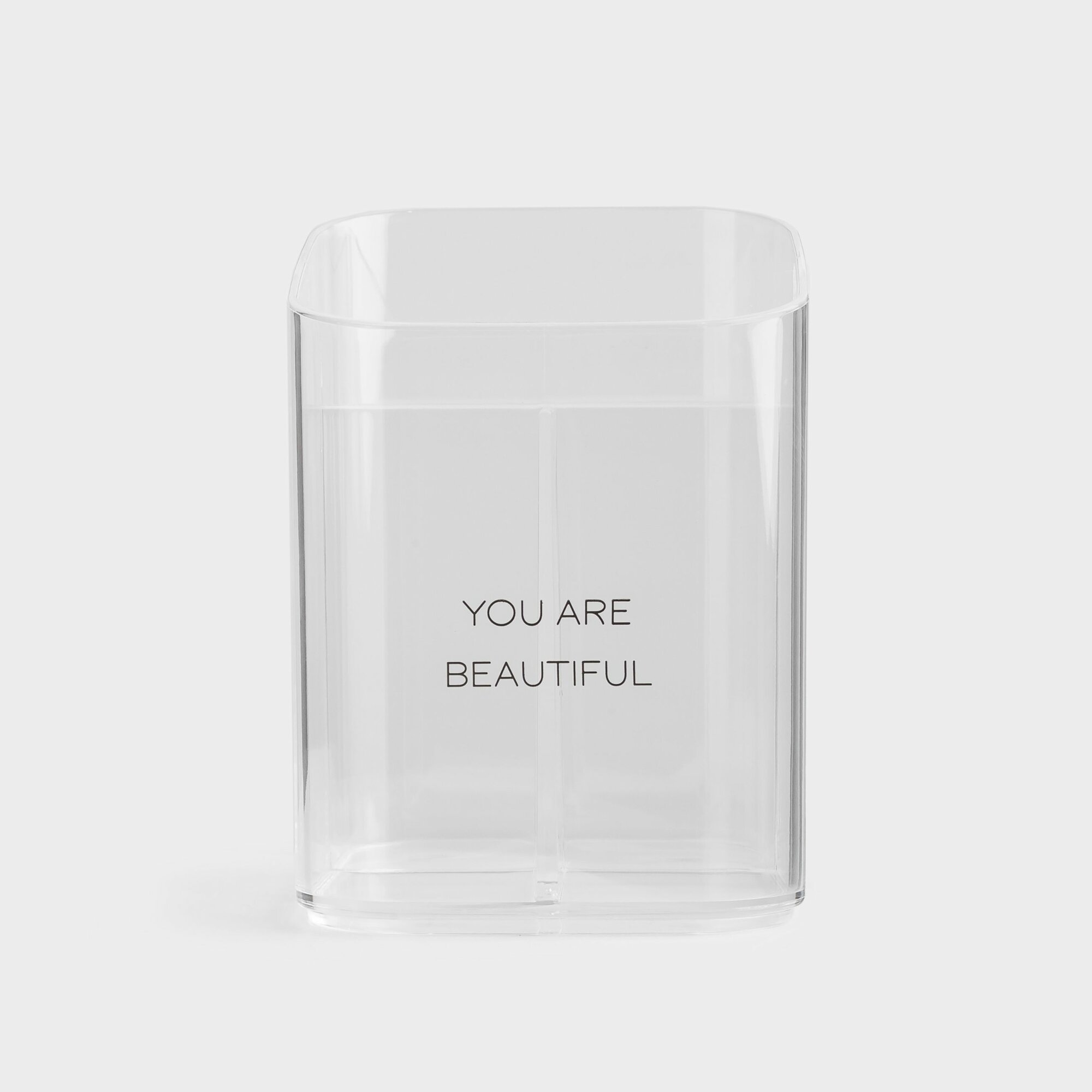 Органайзер для косметики, 8х11 см, 3 отд, пластик, Basic font, Kuchenland