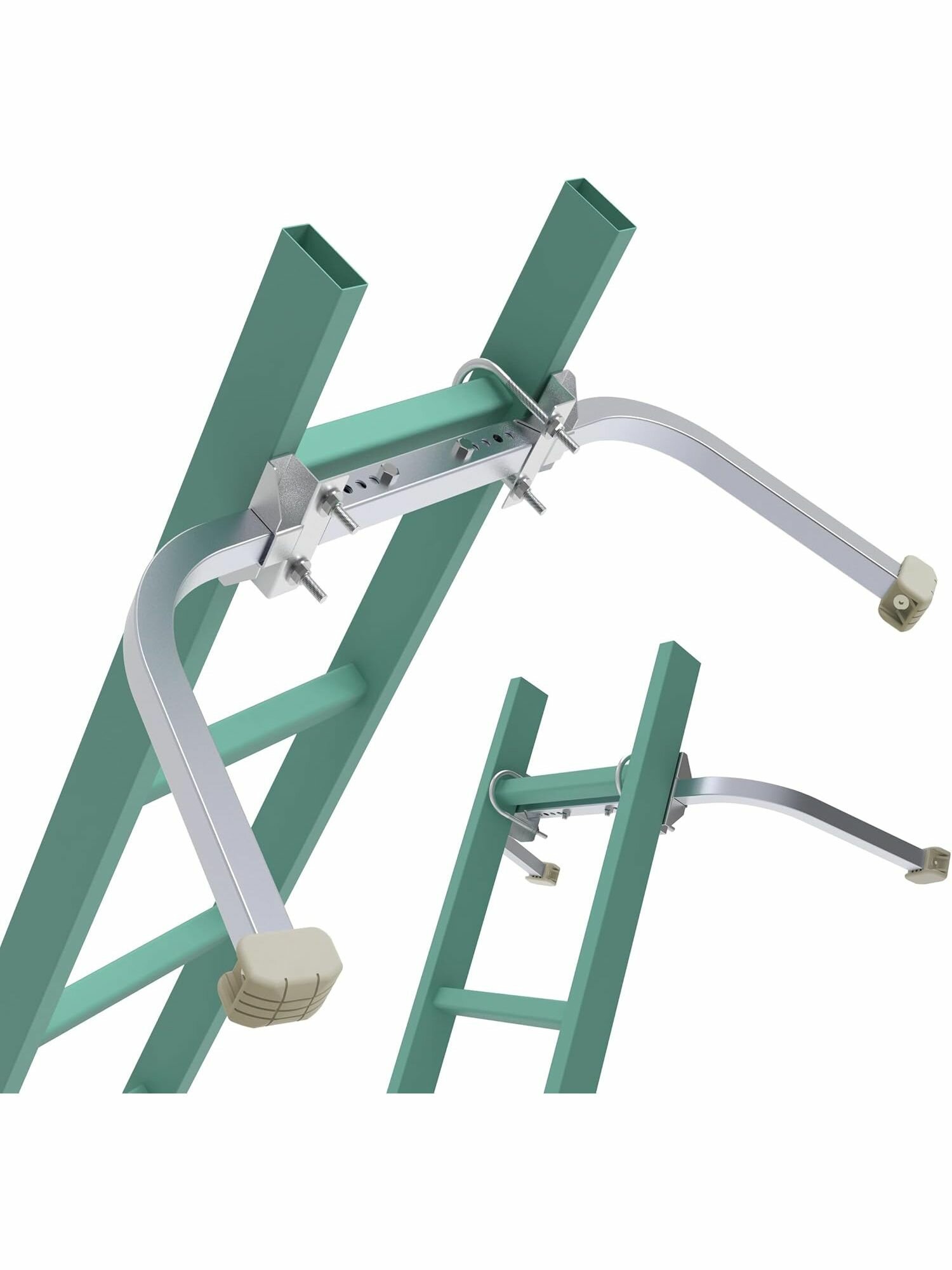 Лестничные крюки для конька крыши Стабилизатор лестницы, с нескользящей резиновой накладкой на дне